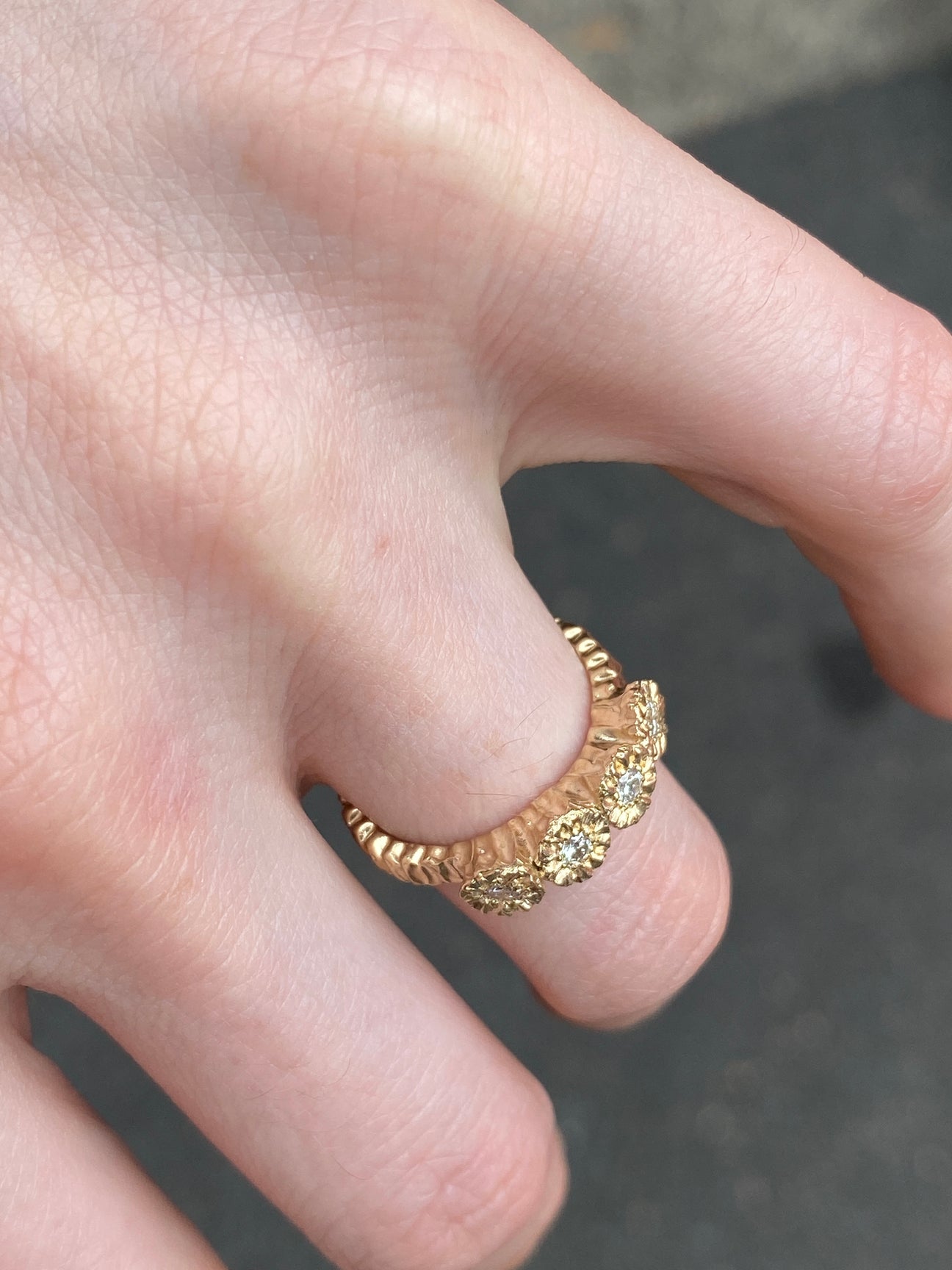 Diamond Teeth Cluster Ring – ALEXANDRA DODDS