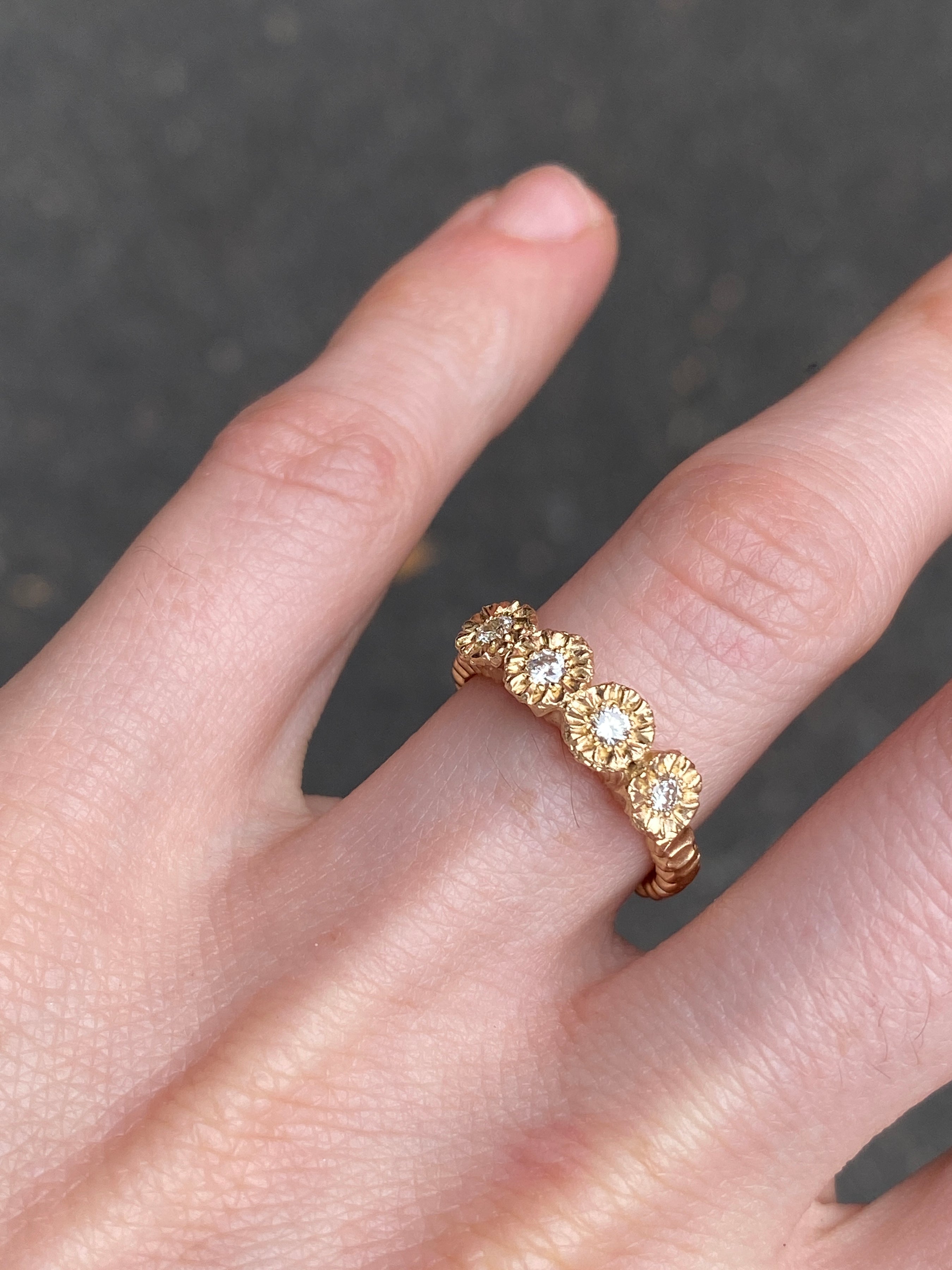 Diamond Teeth Cluster Ring – ALEXANDRA DODDS