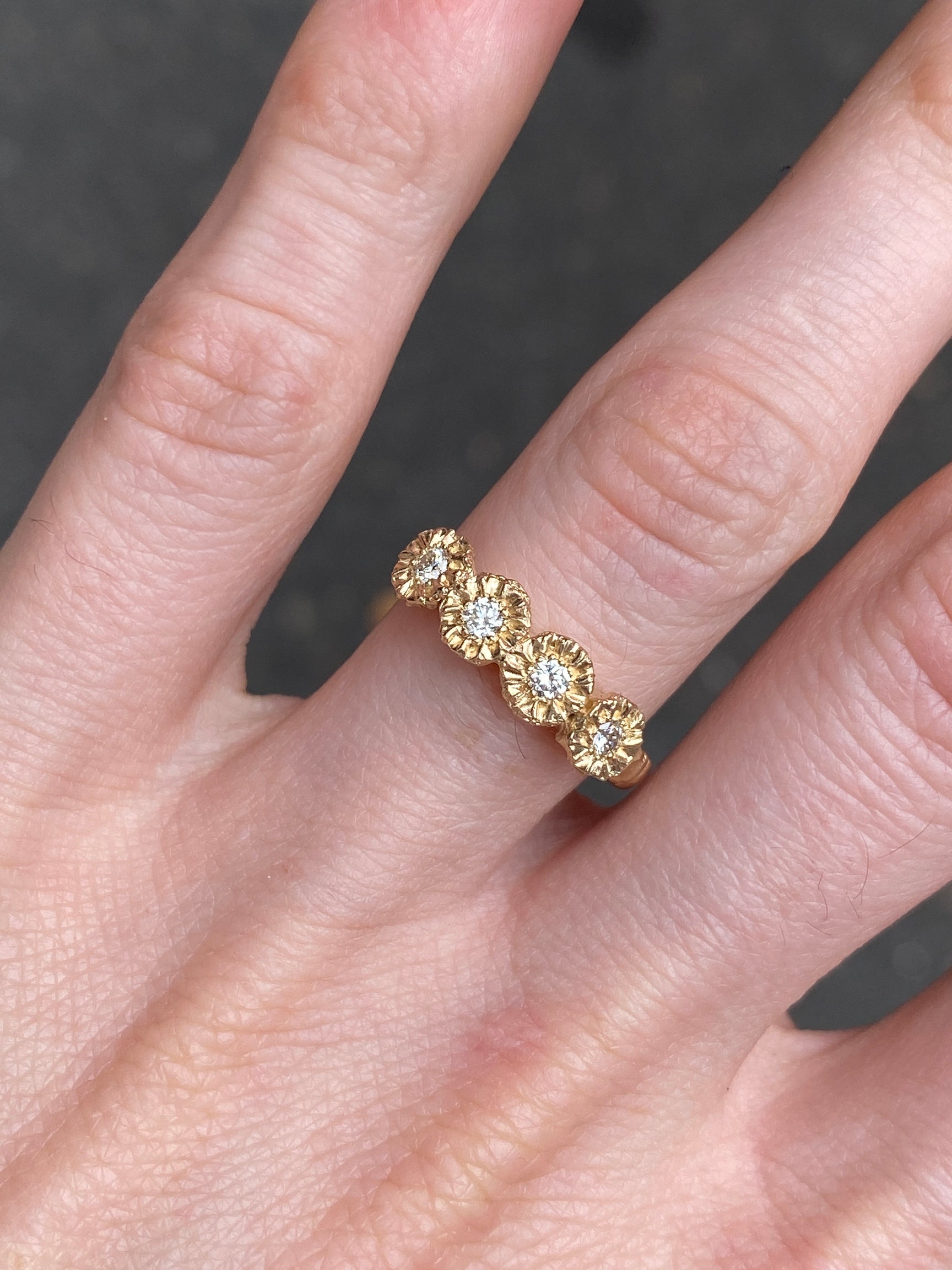 Diamond Teeth Cluster Ring – ALEXANDRA DODDS